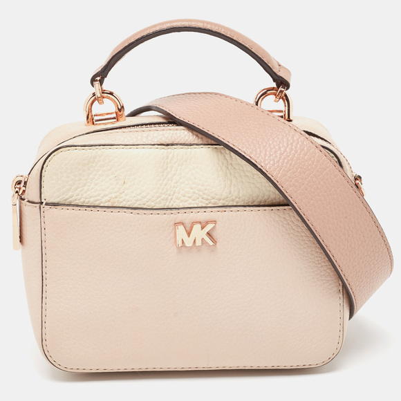 Michael Kors | Bags | Michael Kors Creampink Leather Mini Mott ...